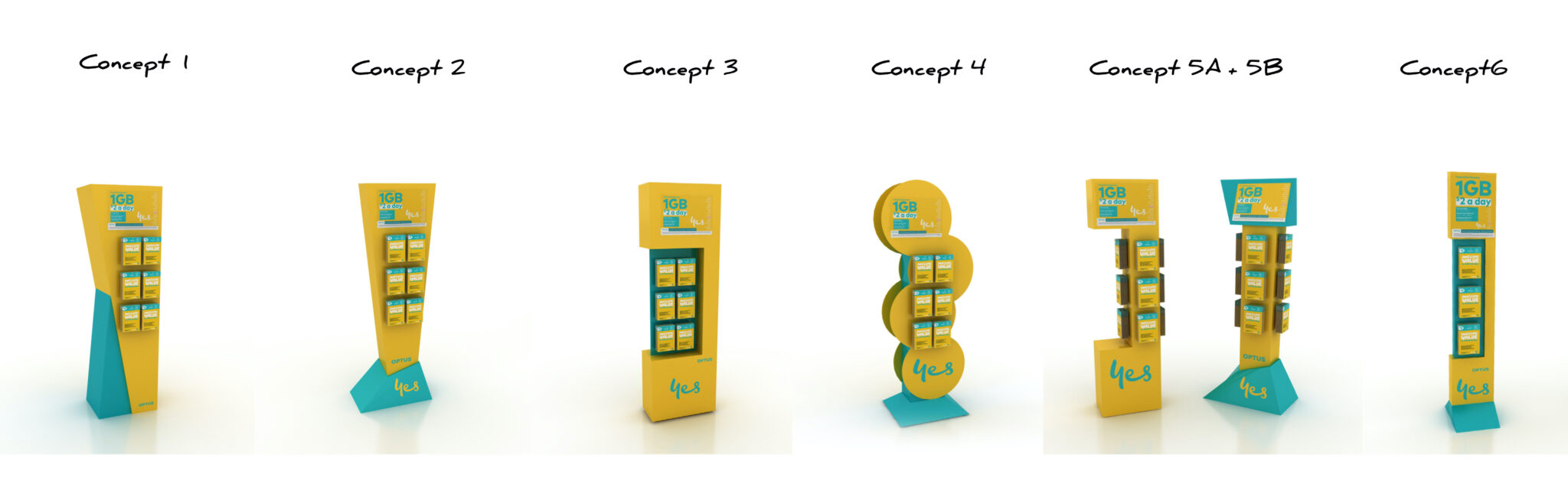 POS ideas Reusable freestanding displays for pre-paid cards