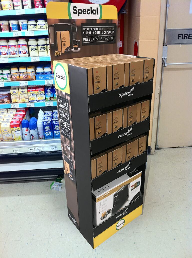 Presto Cardboard Displays set up in less than 10 secs