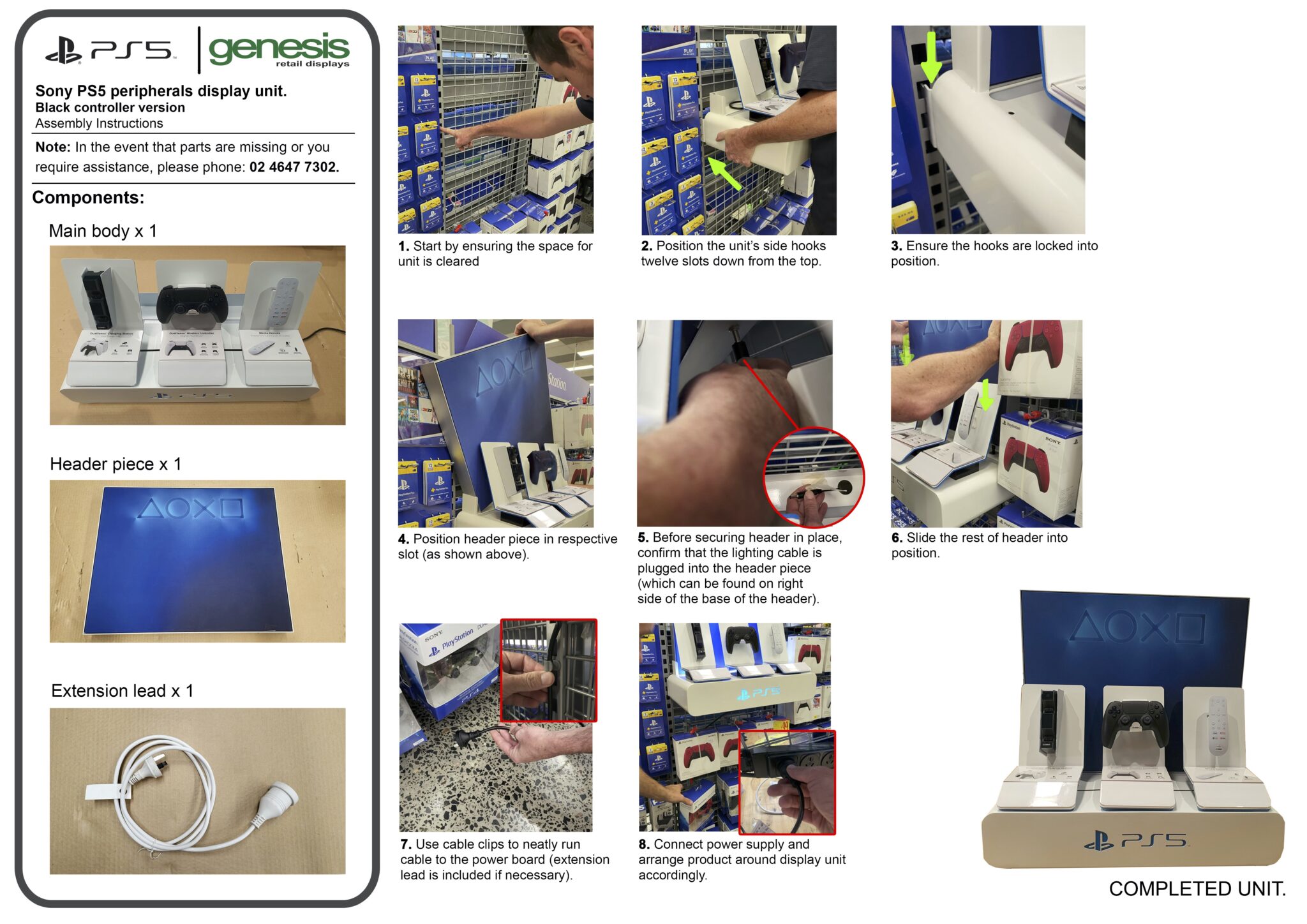 Point of sale display designs for PS5 accessories in retail